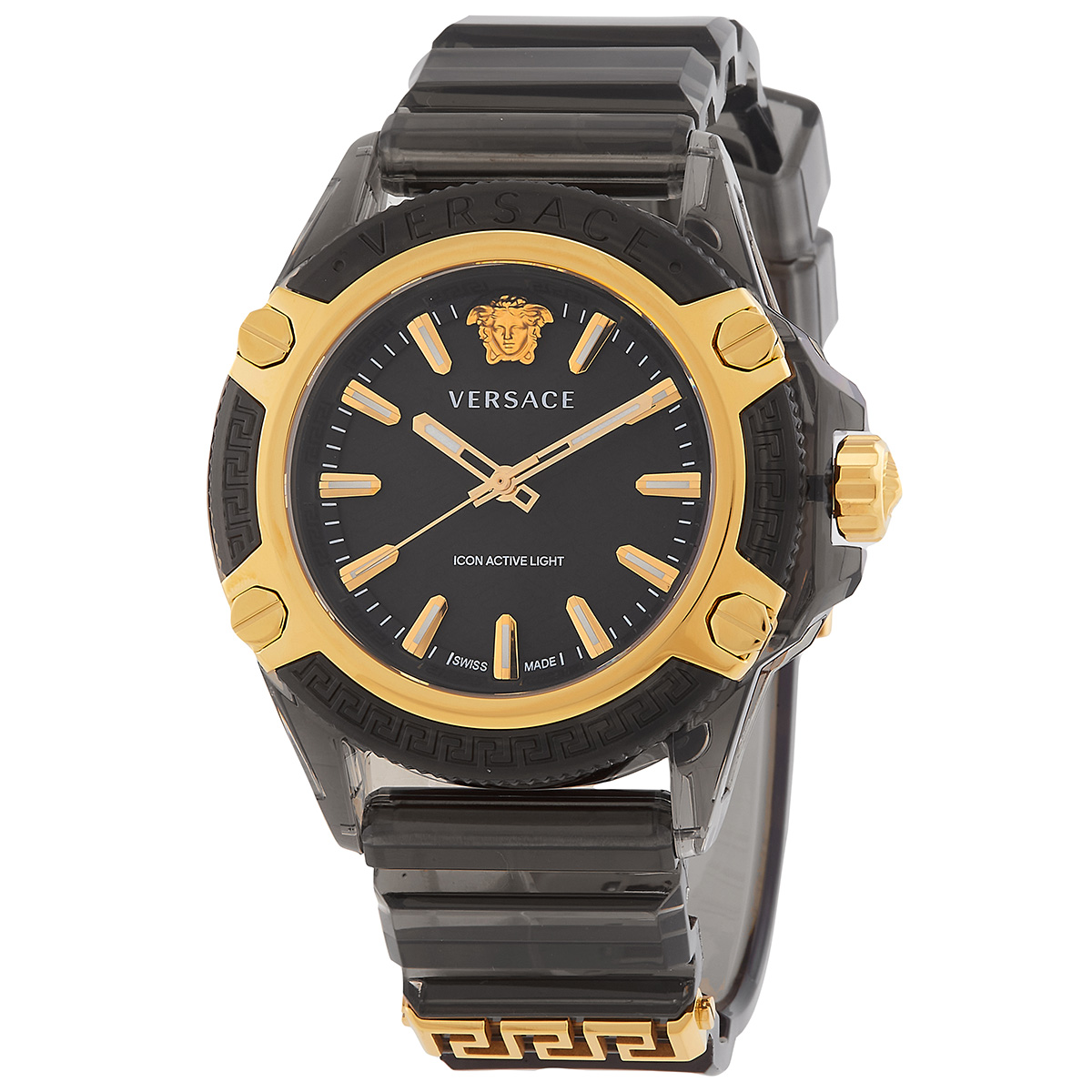 Versace Icon Quartz Black Dial Men's Watch VE6E00123 7630615127644 ...