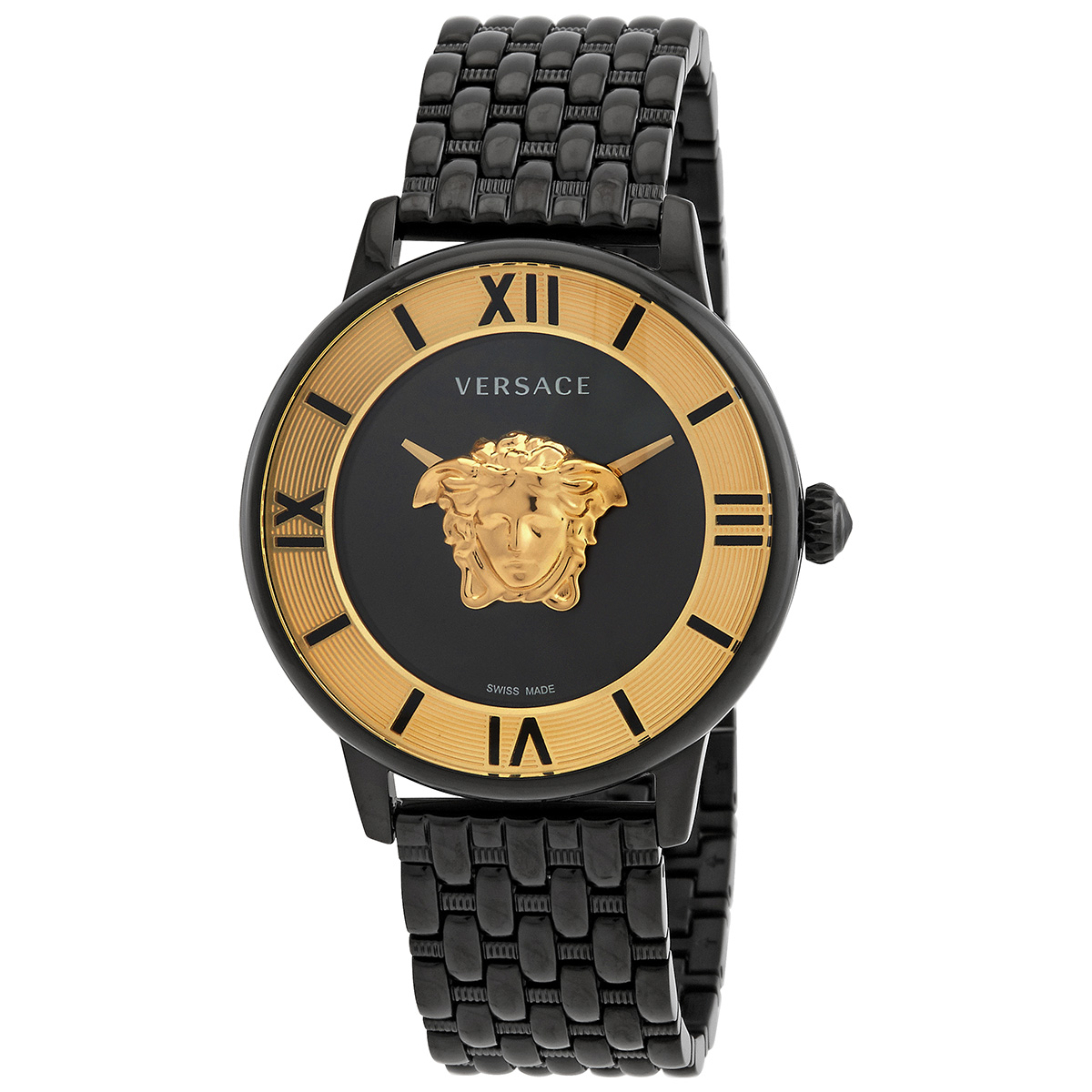 Versace La Medusa Quartz Black Dial Ladies Watch VE2R00422 ...
