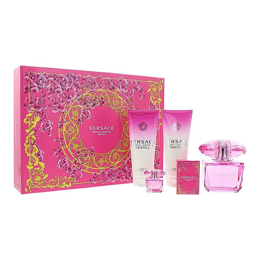 Versace Ladies Bright Crystal Absolu Gift Set Fragrances 18011003034281 ...