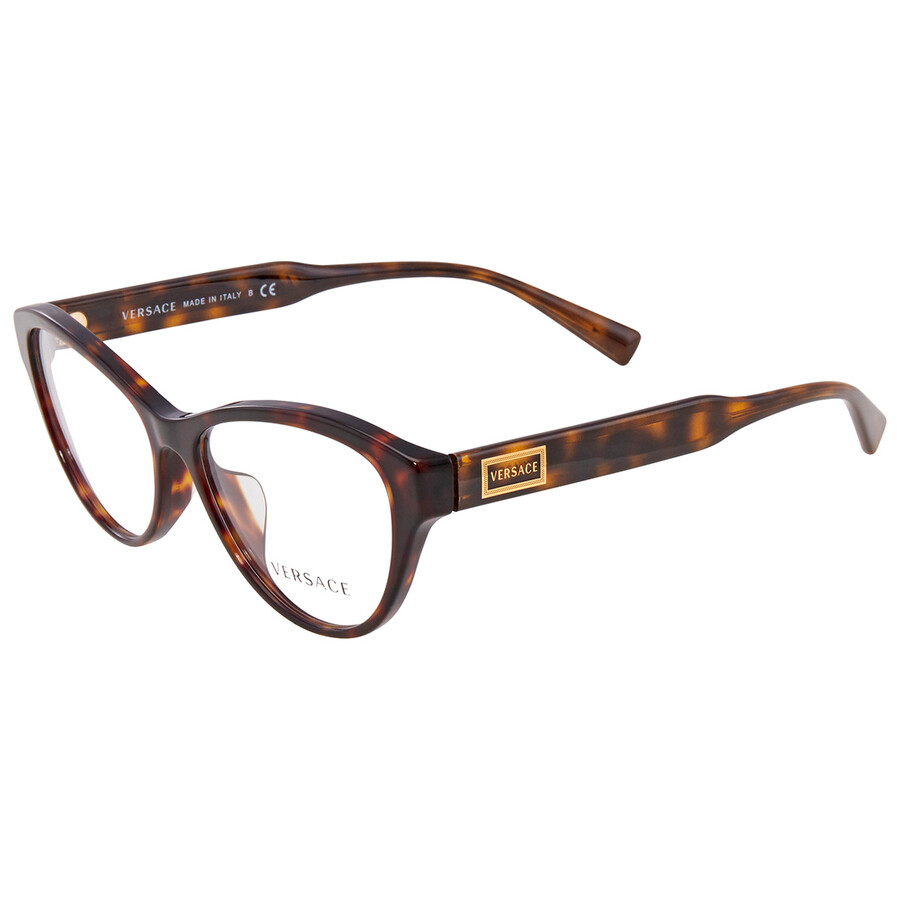 Versace Ladies Tortoise Cat Eye Eyeglass Frames VE3276A 108 54 ...