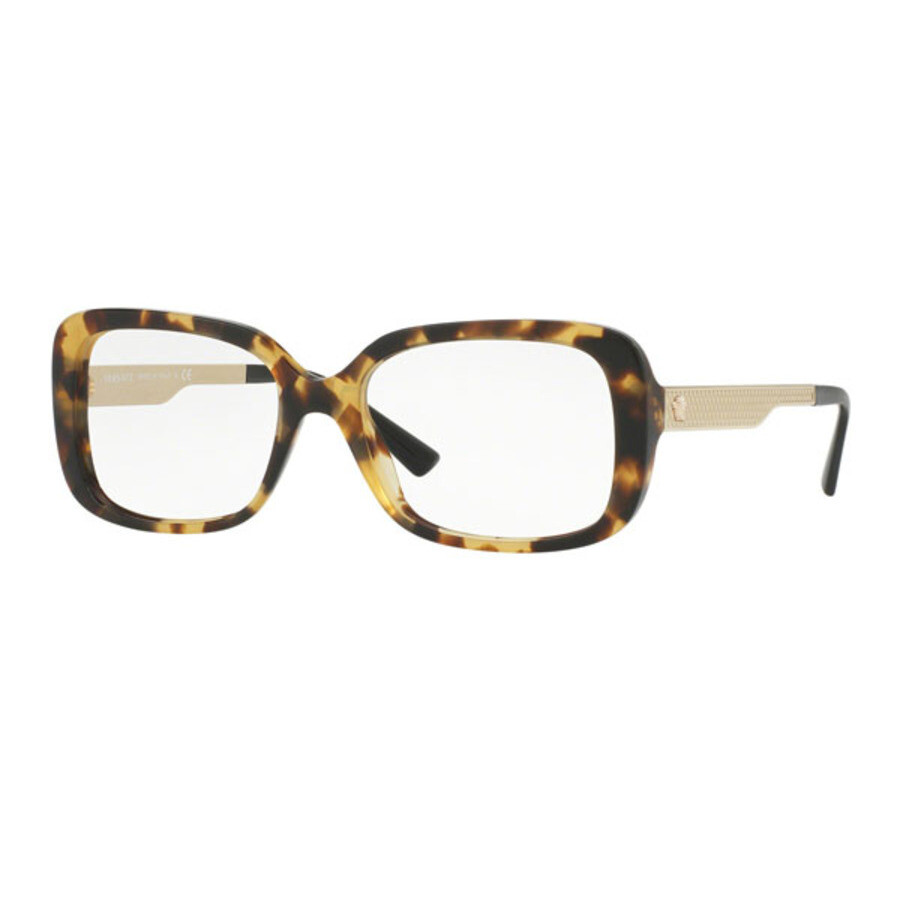 Versace Ladies Tortoise Square Eyeglass Frames VE324198852 ...