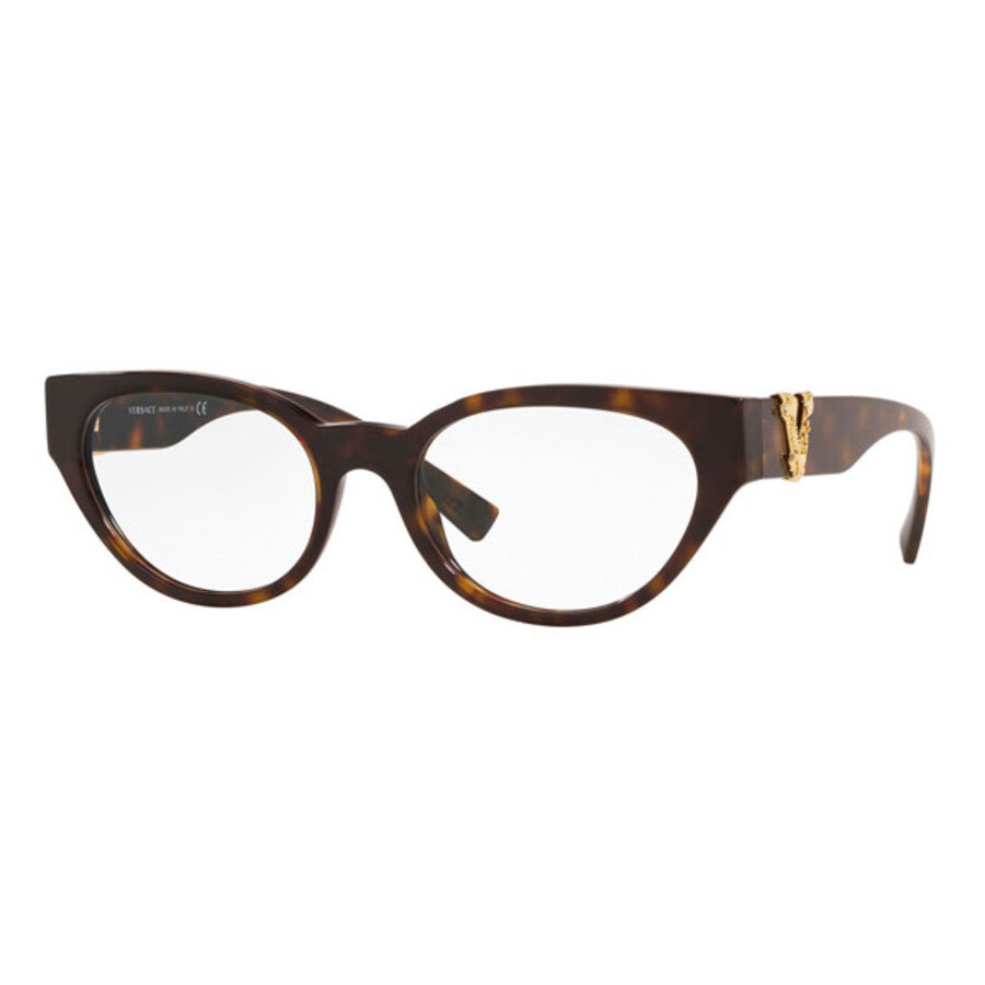 Versace Ladies Tortoise Square Eyeglass Frames VE328210853 ...
