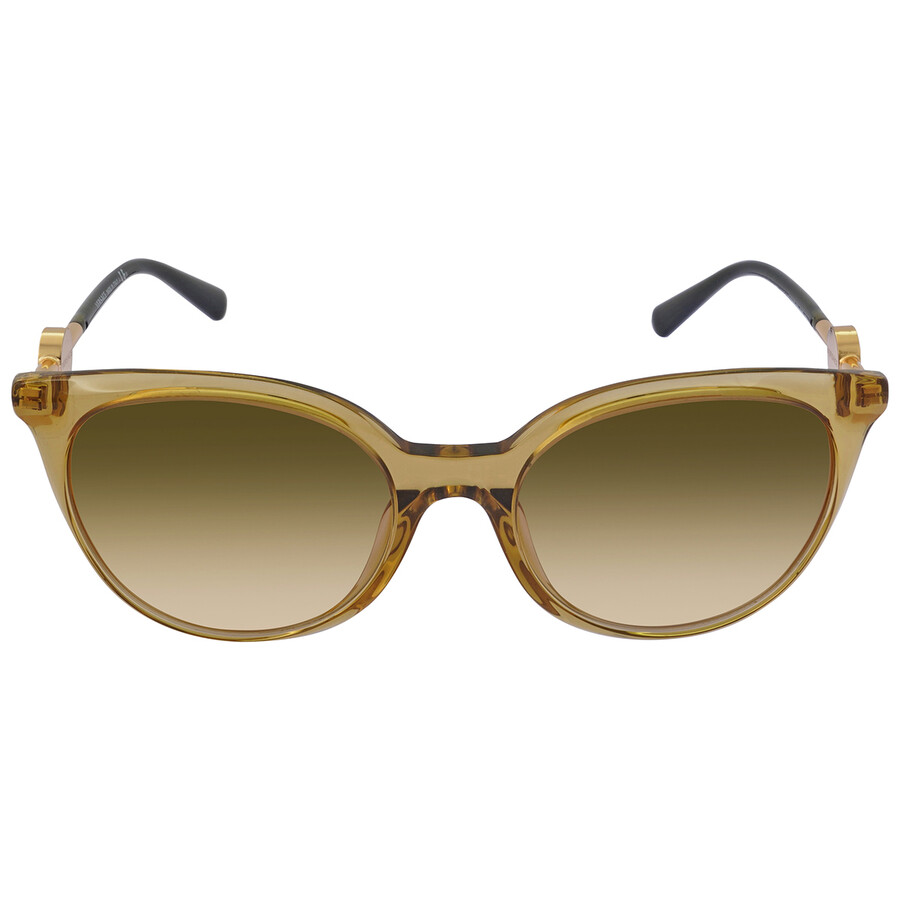 Versace Light Yellow Gradient Ochre Cat Eye Ladies Sunglasses VE4404 ...