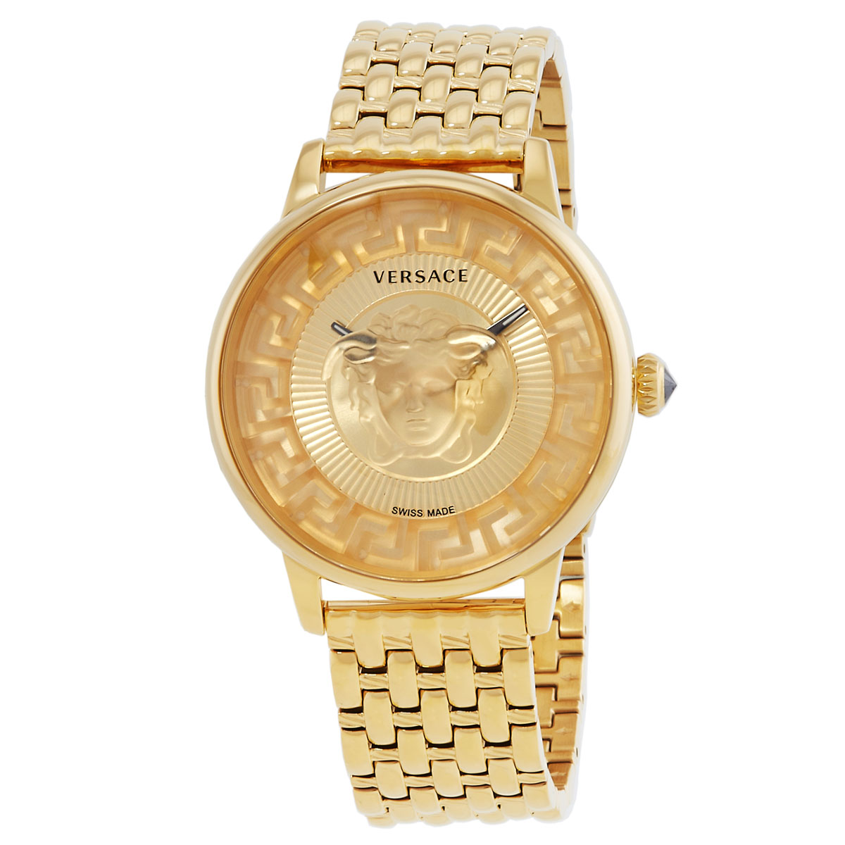 Versace Medusa Quartz Gold Dial Ladies Watch VE6F00623 7630615127187 ...