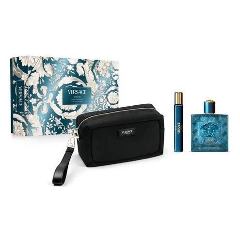 Versace Men's Versace Eros 3pcs EDT Gift Set Fragrances 8011003903078 ...