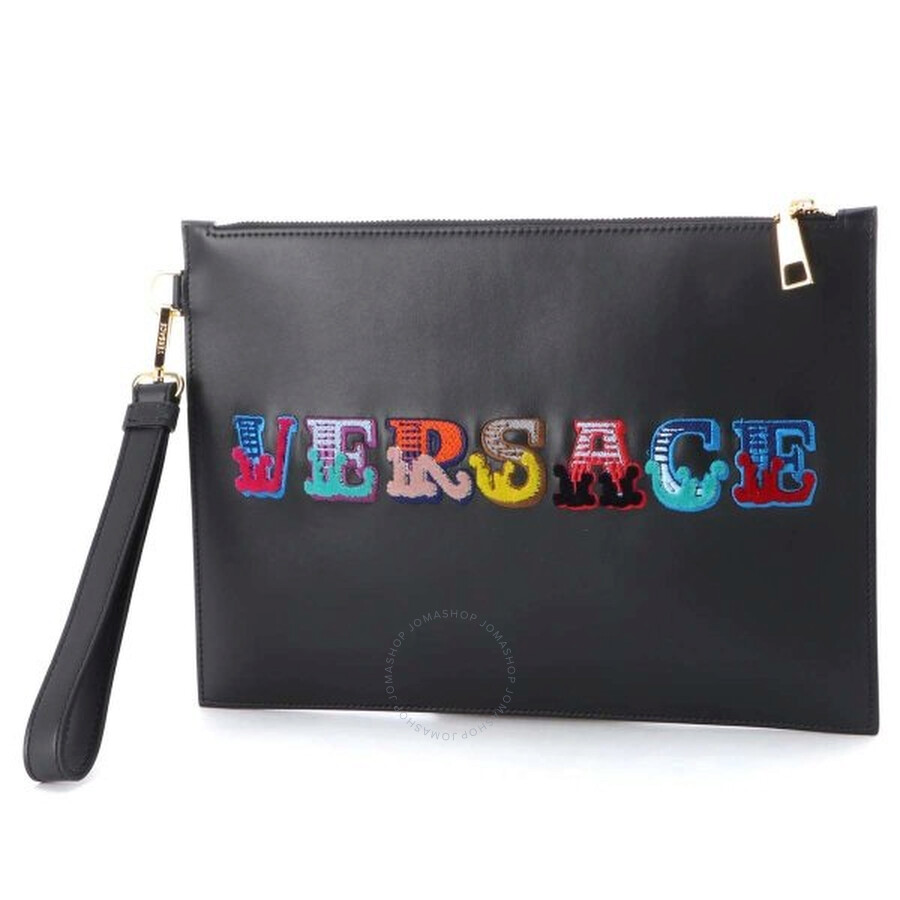Versace Multicolor Men's Rainbow Logo Clutch Bag DP85102-DRILE4-DMCNH ...