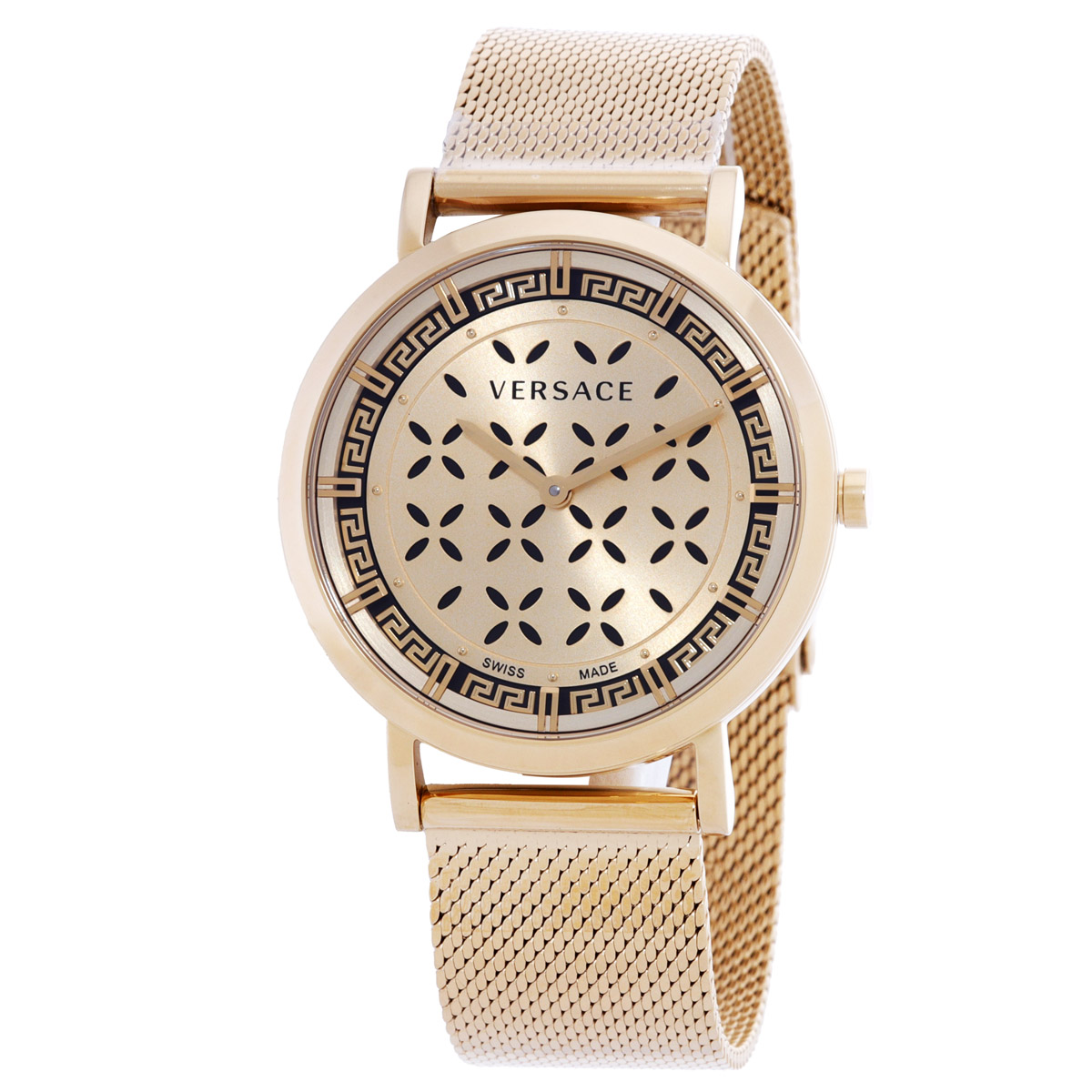 Versace New Generation Quartz Gold Dial Ladies Watch VE3M01223 ...