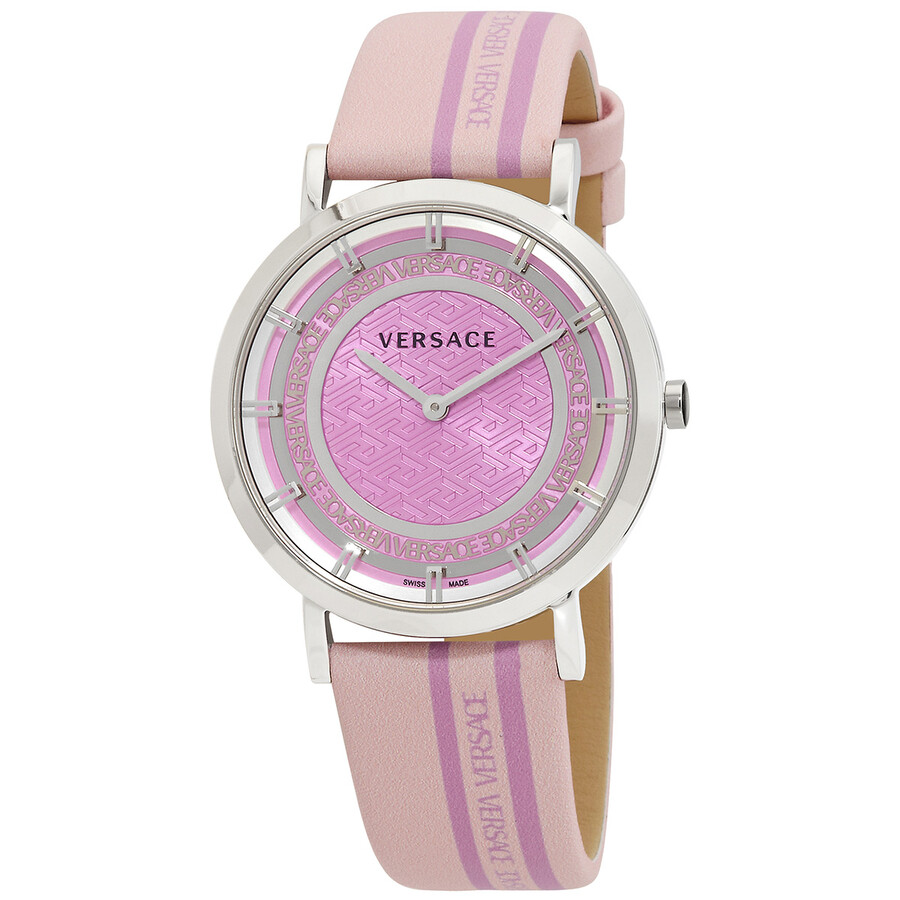 Versace New Generation Quartz Pink Dial Ladies Watch VE3M00122 ...