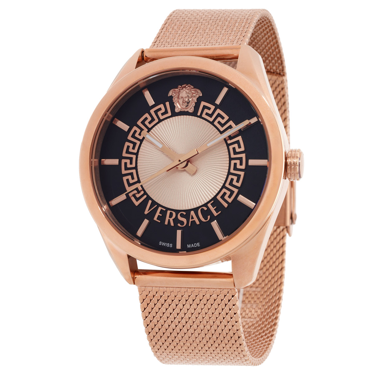 Versace New V-Circle Quartz Black Dial Ladies Watch VE8A00524 ...
