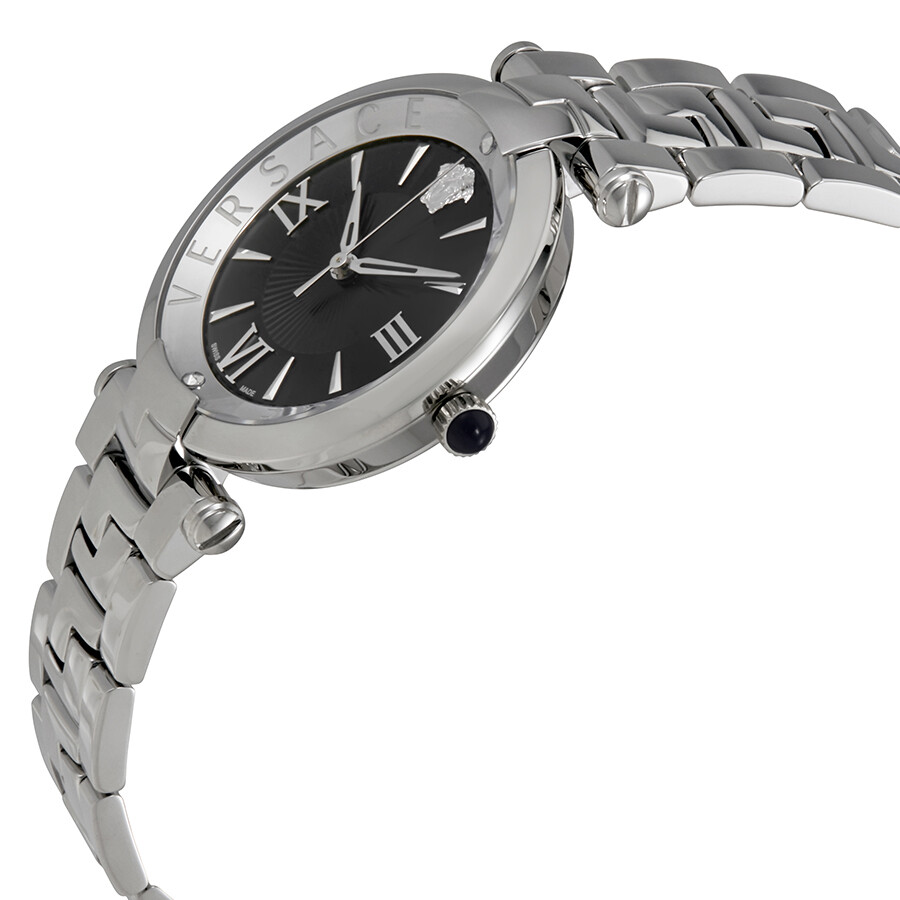 Versace Revive Black Dial Ladies Steel Watch VAI04 0016 - Versace ...
