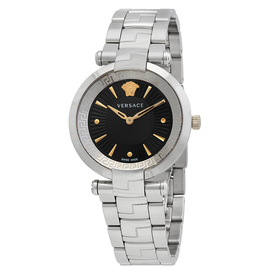 Versace Revive Quartz Black Dial Ladies Watch VE2L00321 7630030587436 ...