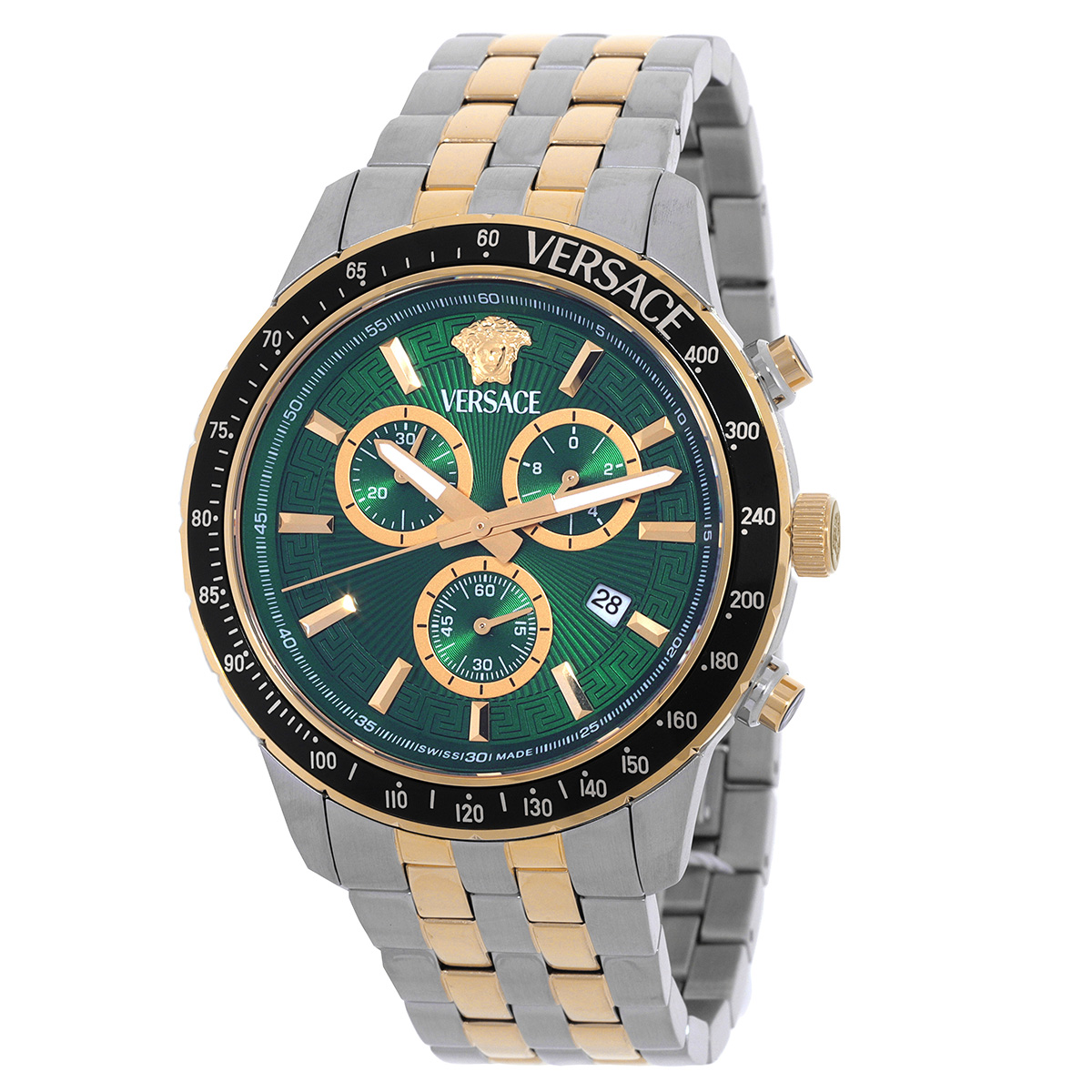 Versace Sport Chrono Quartz Green Dial Men's Watch VEZCA0524 ...