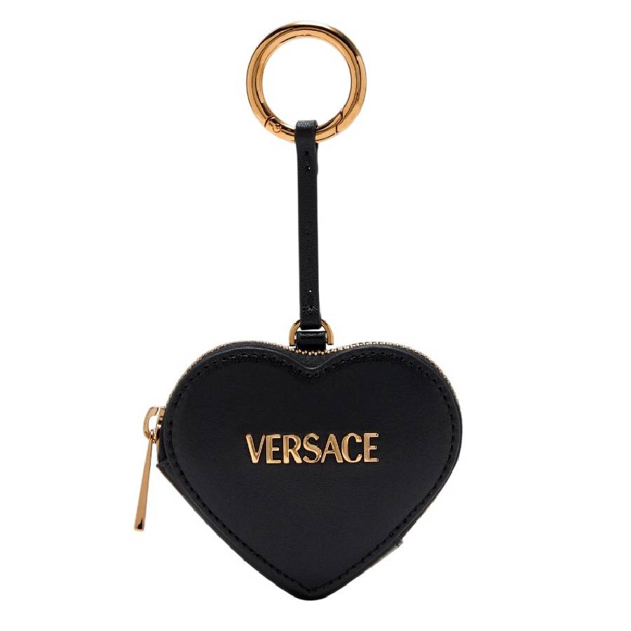 Versace Tag Nappa Coin Pouch 1019350-1A13171-BLACK-VERSACE GOLD ...