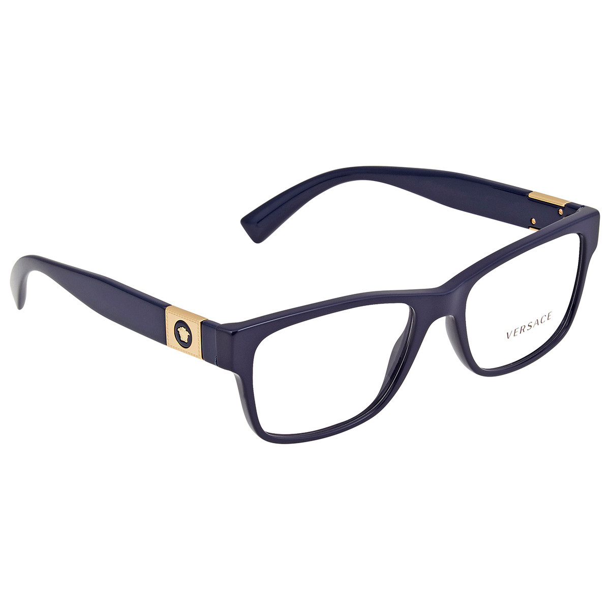 Versace Transparent Rectangular Men's Eyeglasses 0VE3295 5342 56 ...