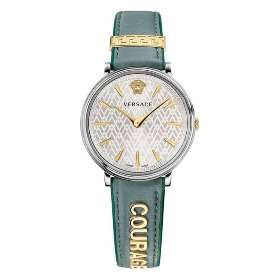 Versace V-Circle Manifesto Quartz Silver Dial Ladies Watch VBP010017 ...
