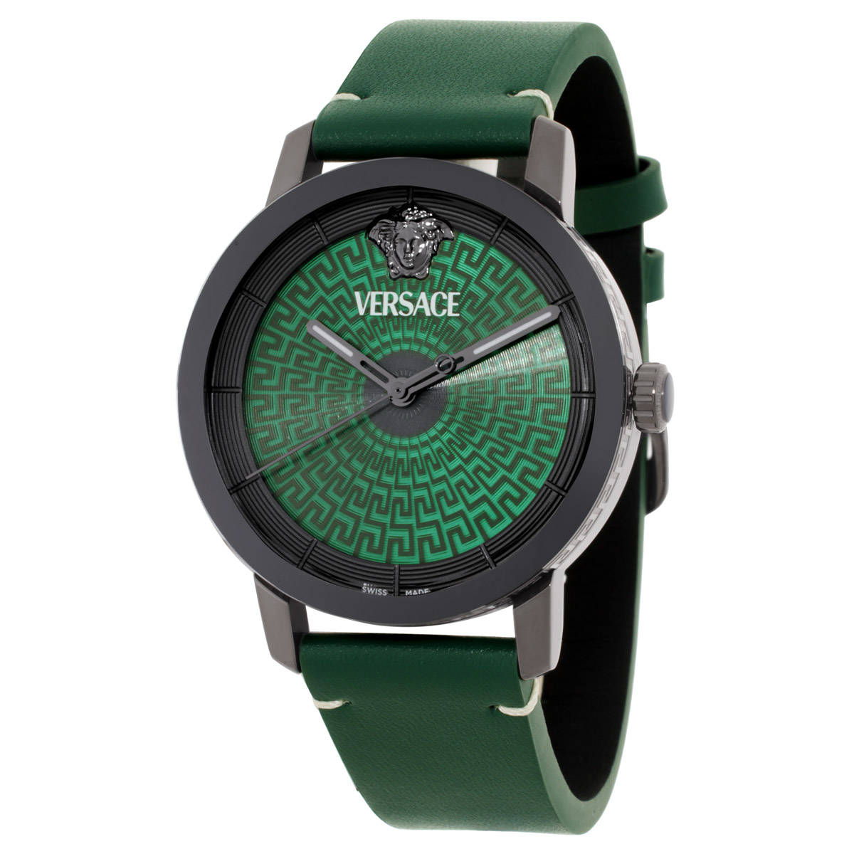 Versace V-Helix Quartz Green Dial Men's Watch VE9G00224 7630615160467 ...
