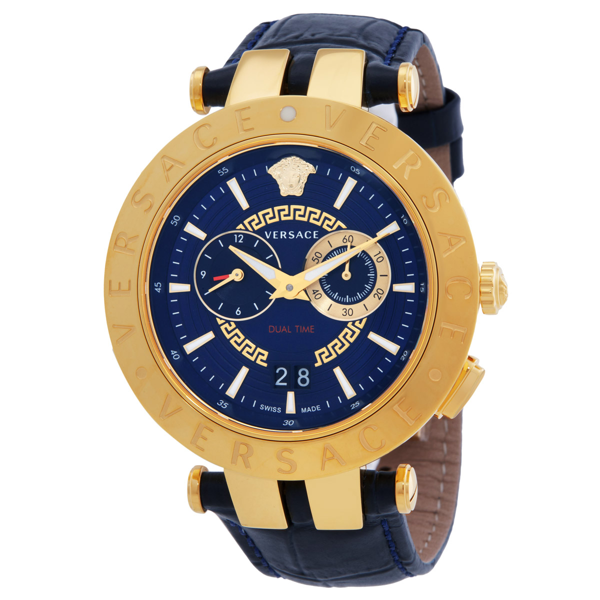 Versace V-Race Quartz Blue Dial Men's Watch VEBV00219 - Watches, V-Race ...