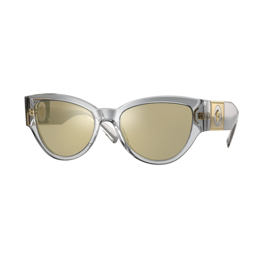 Versace Yellow Mirror Cat Eye Ladies Sunglasses VE4398 5305V9 55 ...