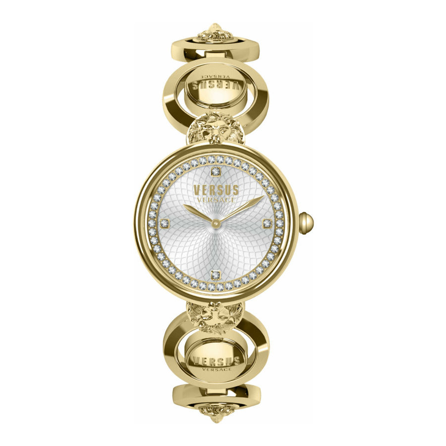Versus By Versace Victoria Harbour Crystal Quartz Silver Dial Ladies ...