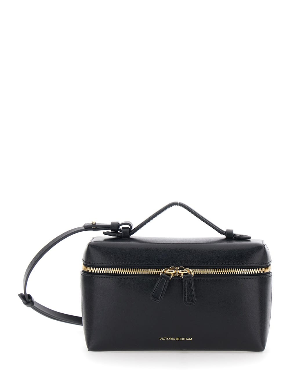 Victoria Beckham Vanity Black Crossbody Bag With Adjustable Strap And ...