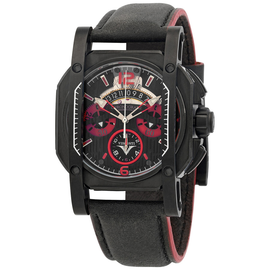 Visconti Monza Chronograph Automatic Black Dial Men's Watch W105-00-146 ...