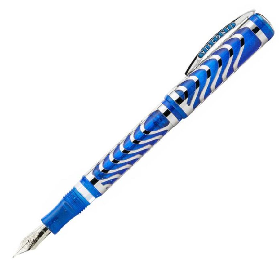 Visconti Skeleton Blue Fountain Pen KP43-02-FPAF 8050628643624 - Fine ...