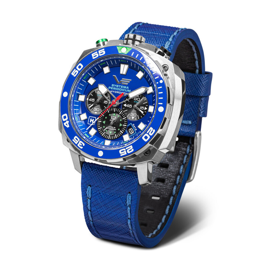 Vostok Europe Systema Periodicum Chronograph Quartz Blue Dial Men's ...