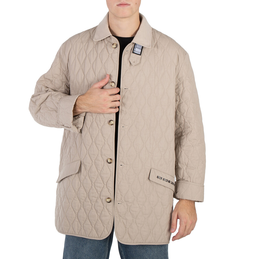 VTMNTS Men's Light Grey Quilted Hunter Jacket, Size Large VL12CO300G ...