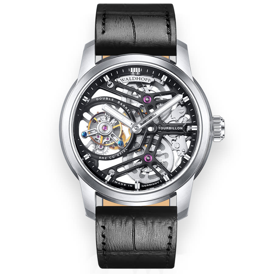 Waldhoff Quantum Ti Tourbillon Hand Wind Black Dial Men's Watch Quantum ...