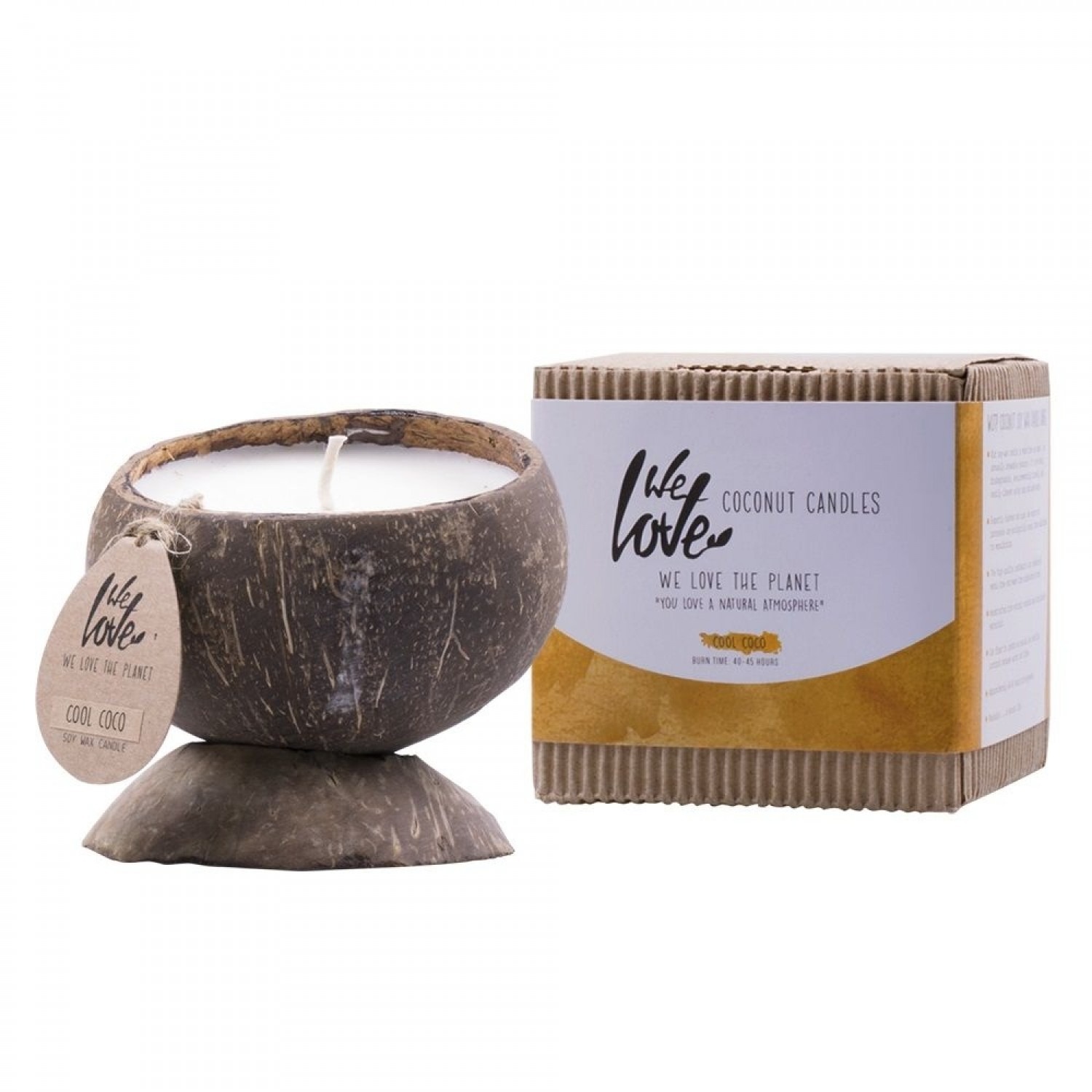 We Love The Planet Coconut Soy Wax Cool Coco 200g Scented Candle ...