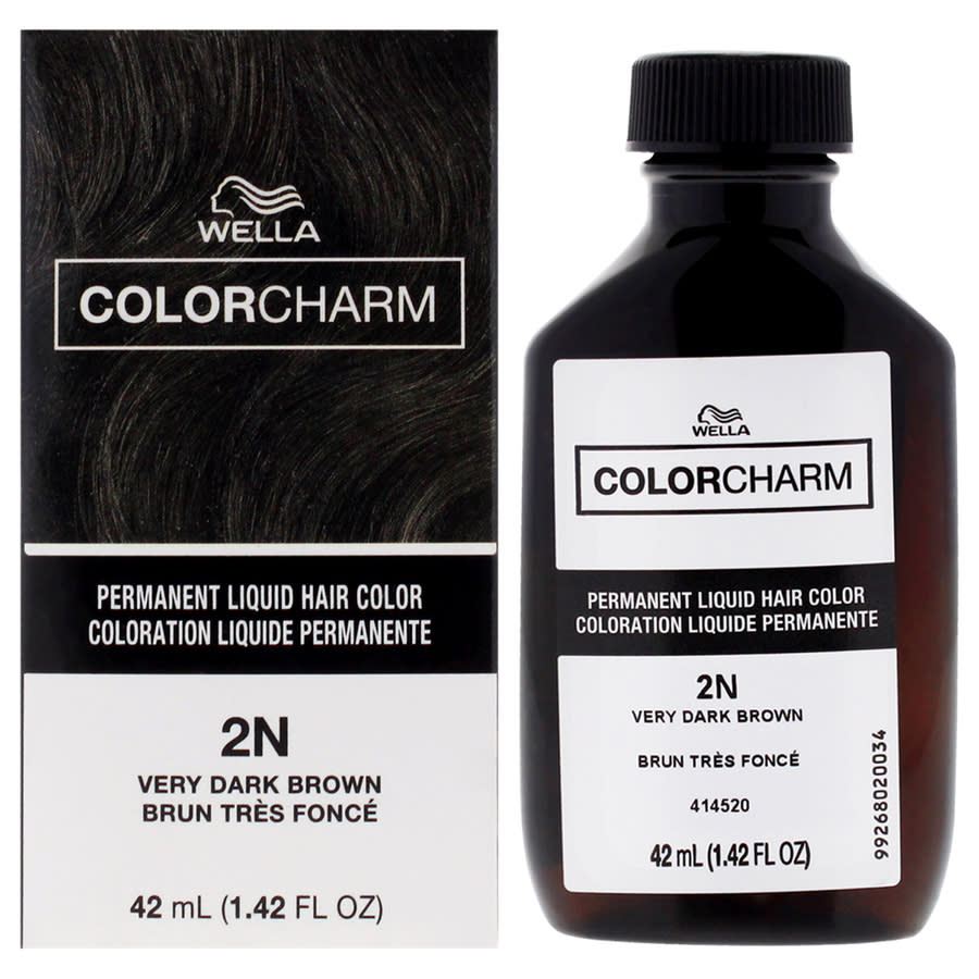 Wella Unisex Color Charm Permanent Liquid Hair Color 1.42 Oz 2n Very ...