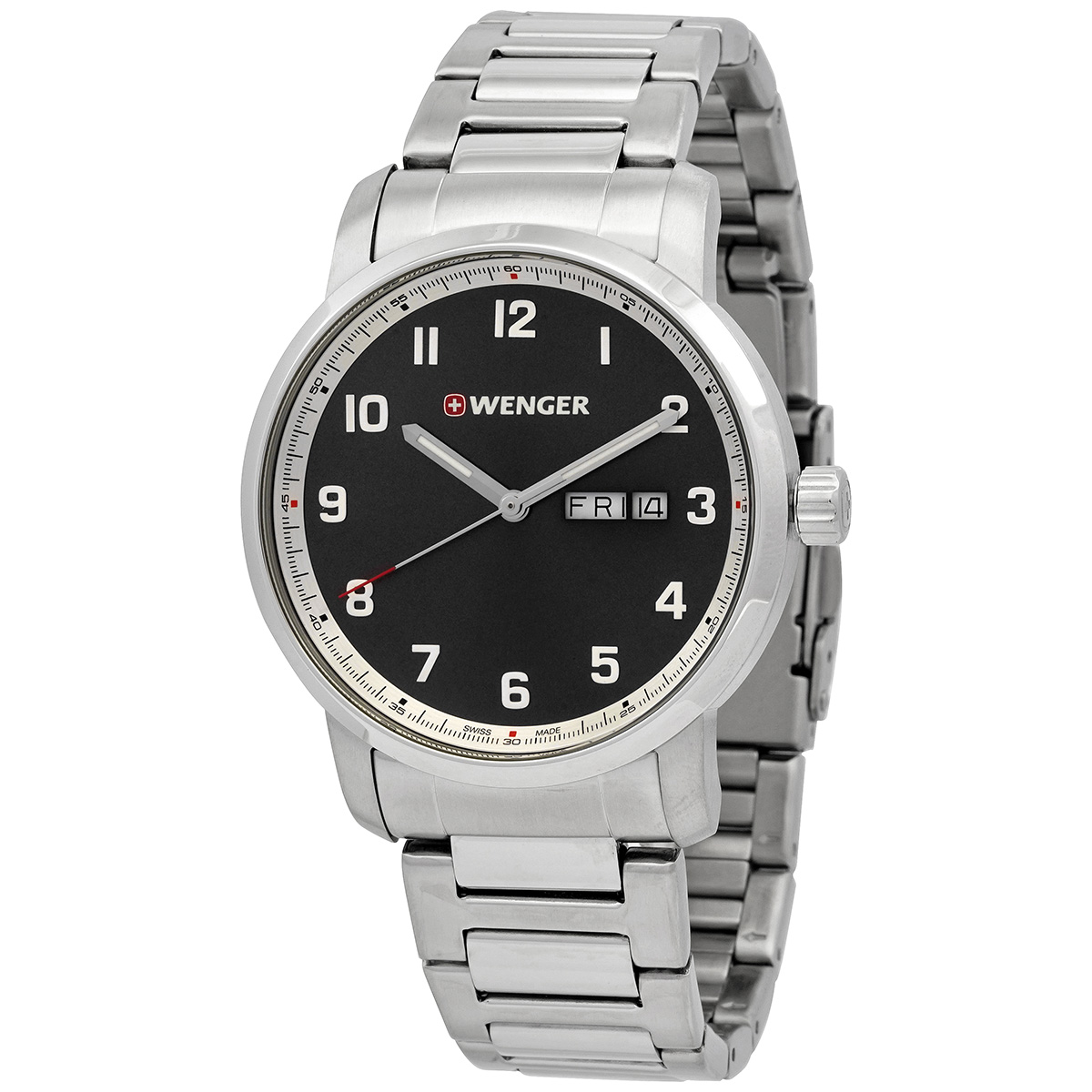 Wenger Attitude Quartz Grey Dial Men's Watch 01.1541.119 046928149070 ...
