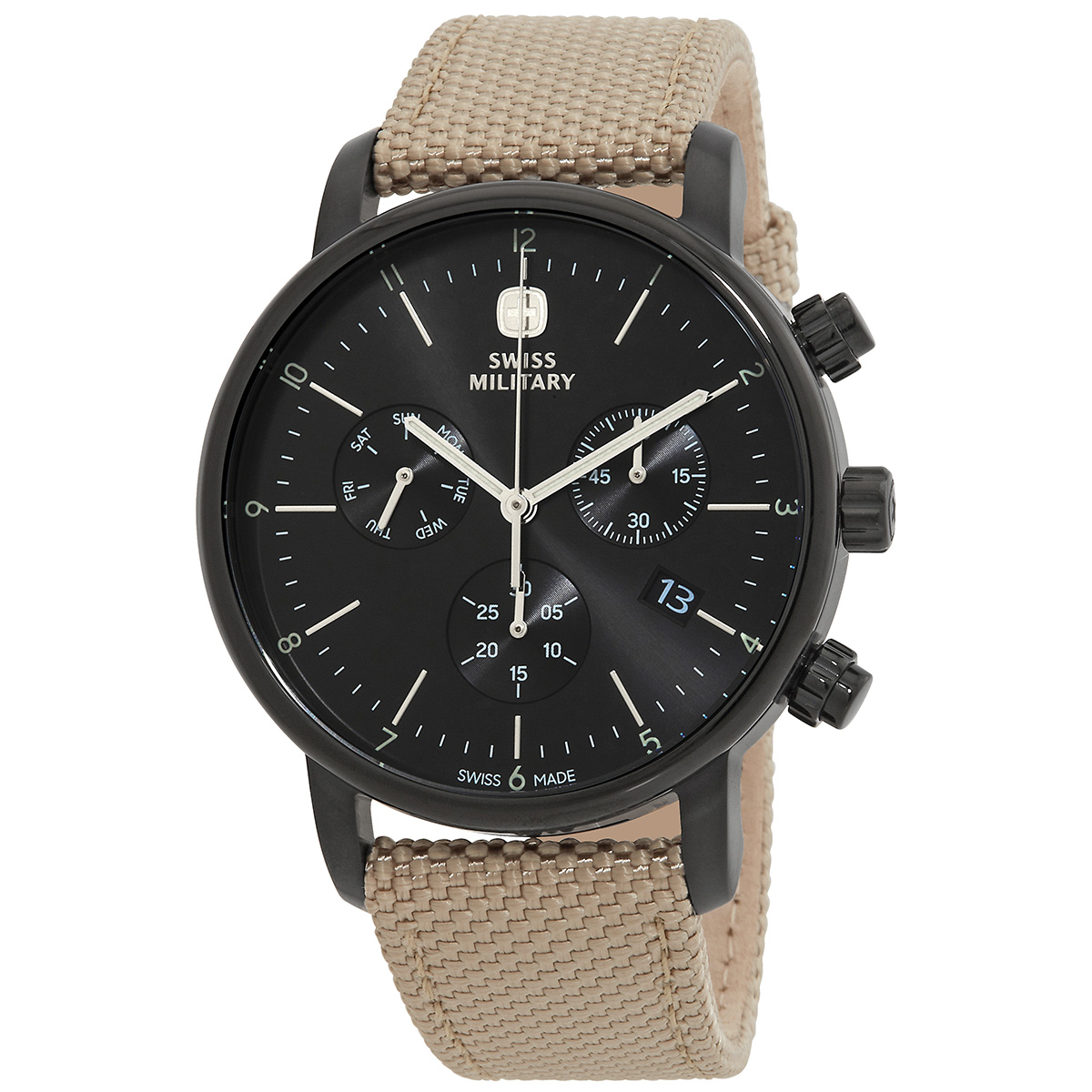 Swiss Military Urban Classic Chronograph Quartz Black Dial Men's Watch ...