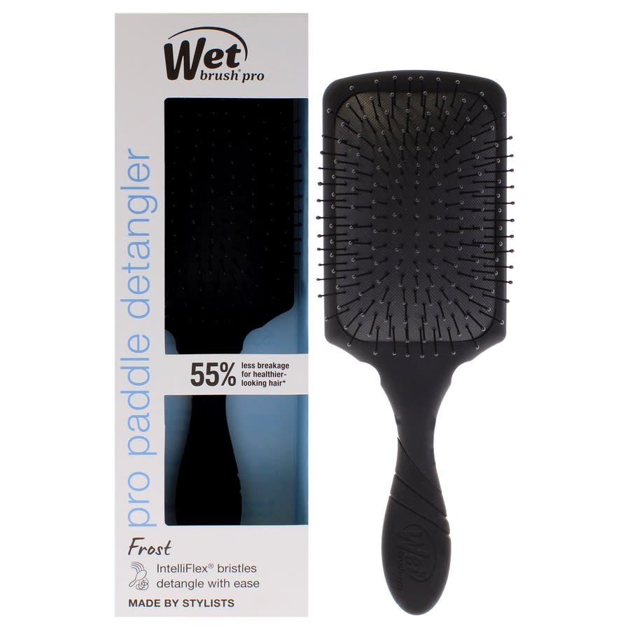 Wet Brush Pro Paddle Detangler Brush Frost Black Tools & Brushes ...