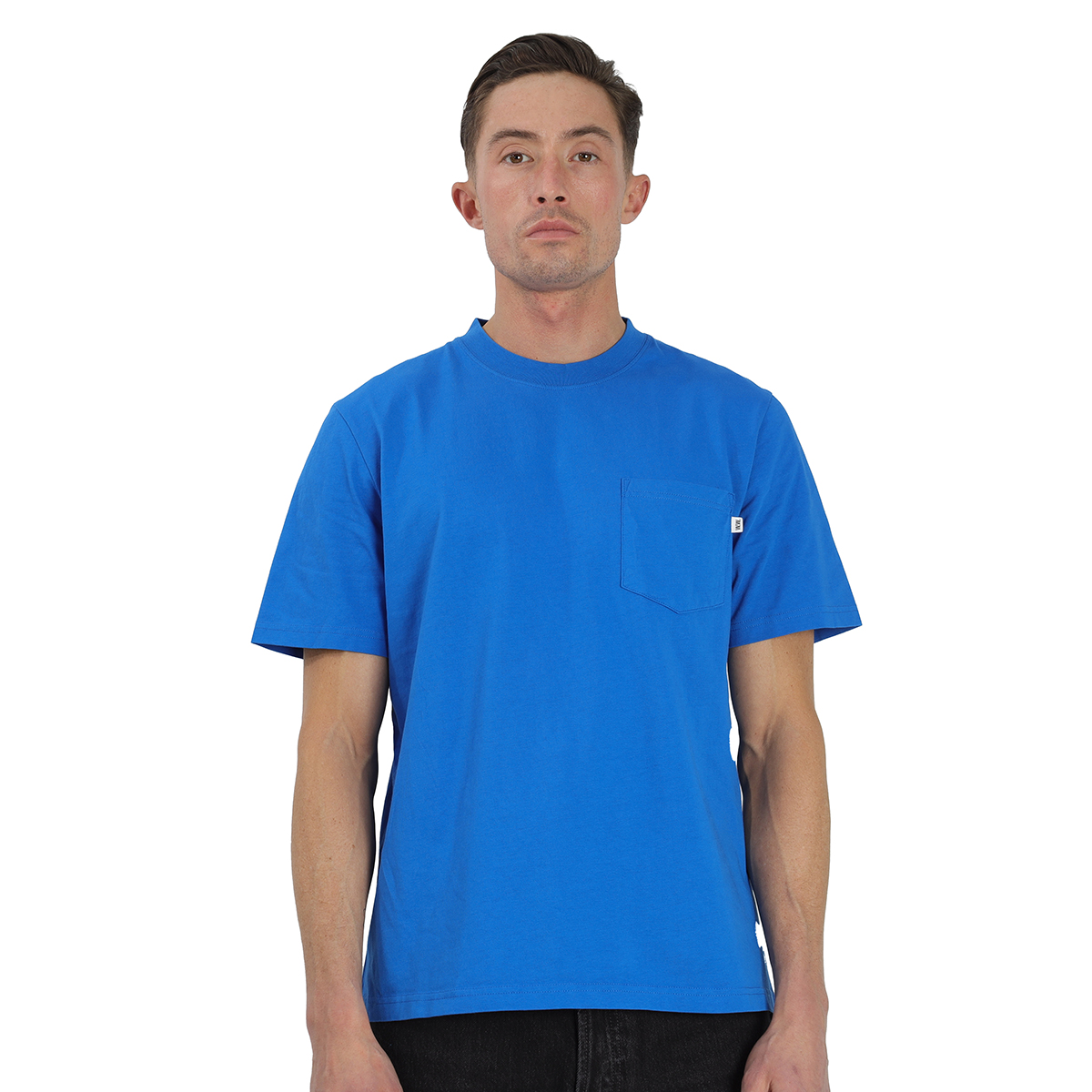 Wood Wood Men's Bright Blue Bobby Pocket T-Shirt, Size Small 12215702 ...