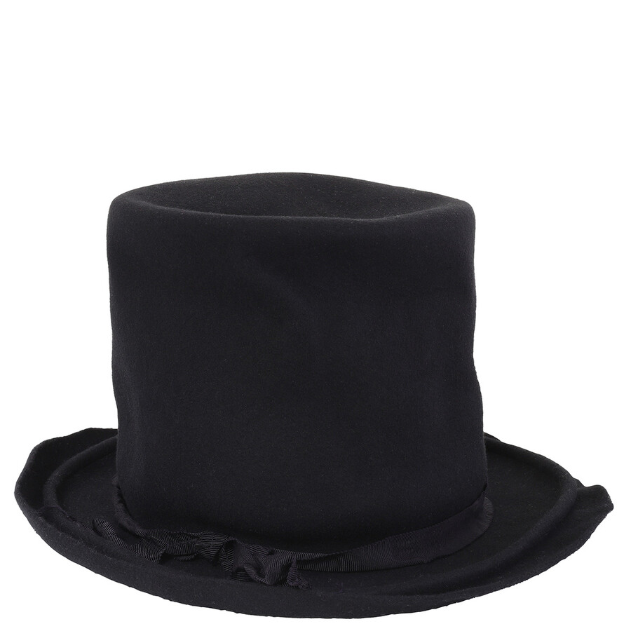 Yohji Yamamoto Wool Felt Top Hat, Brand Size 3 (Large) HE-H02-956-02 ...