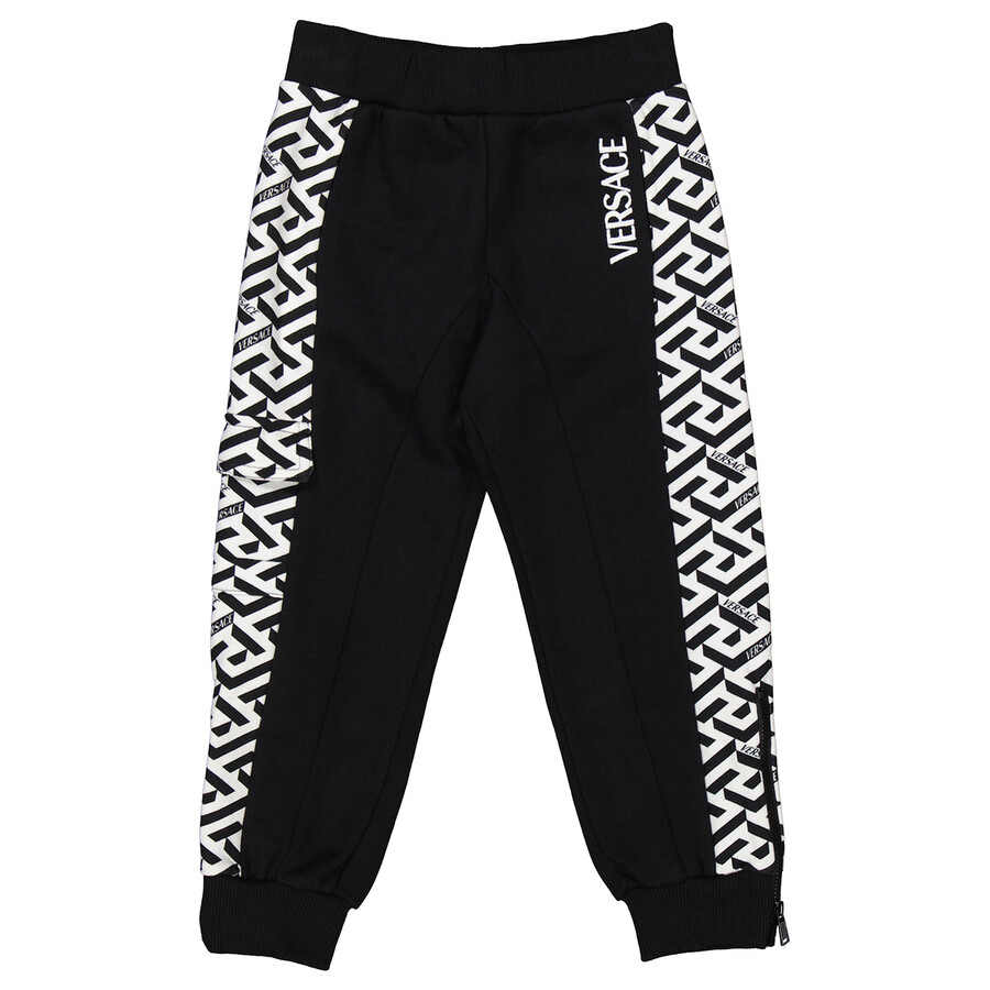 Young Versace Boys All Over Greca Logo Joggers Young Versace Apparel - Fado.vn