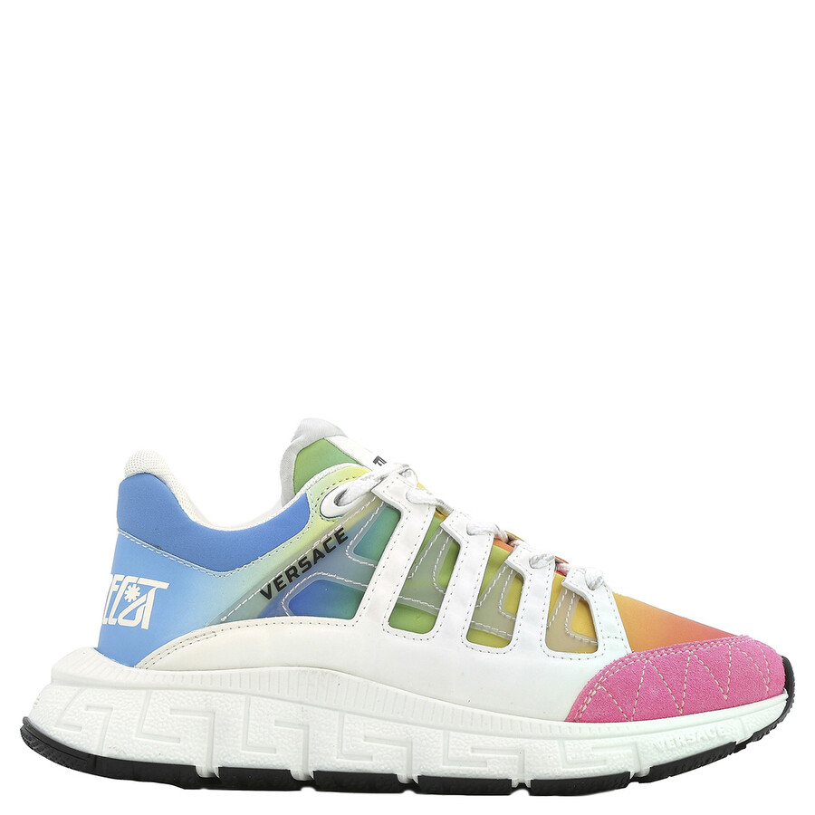 Young Versace Boys Trigreca Rainbow Low-Top Sneakers, Brand Size 36 ...