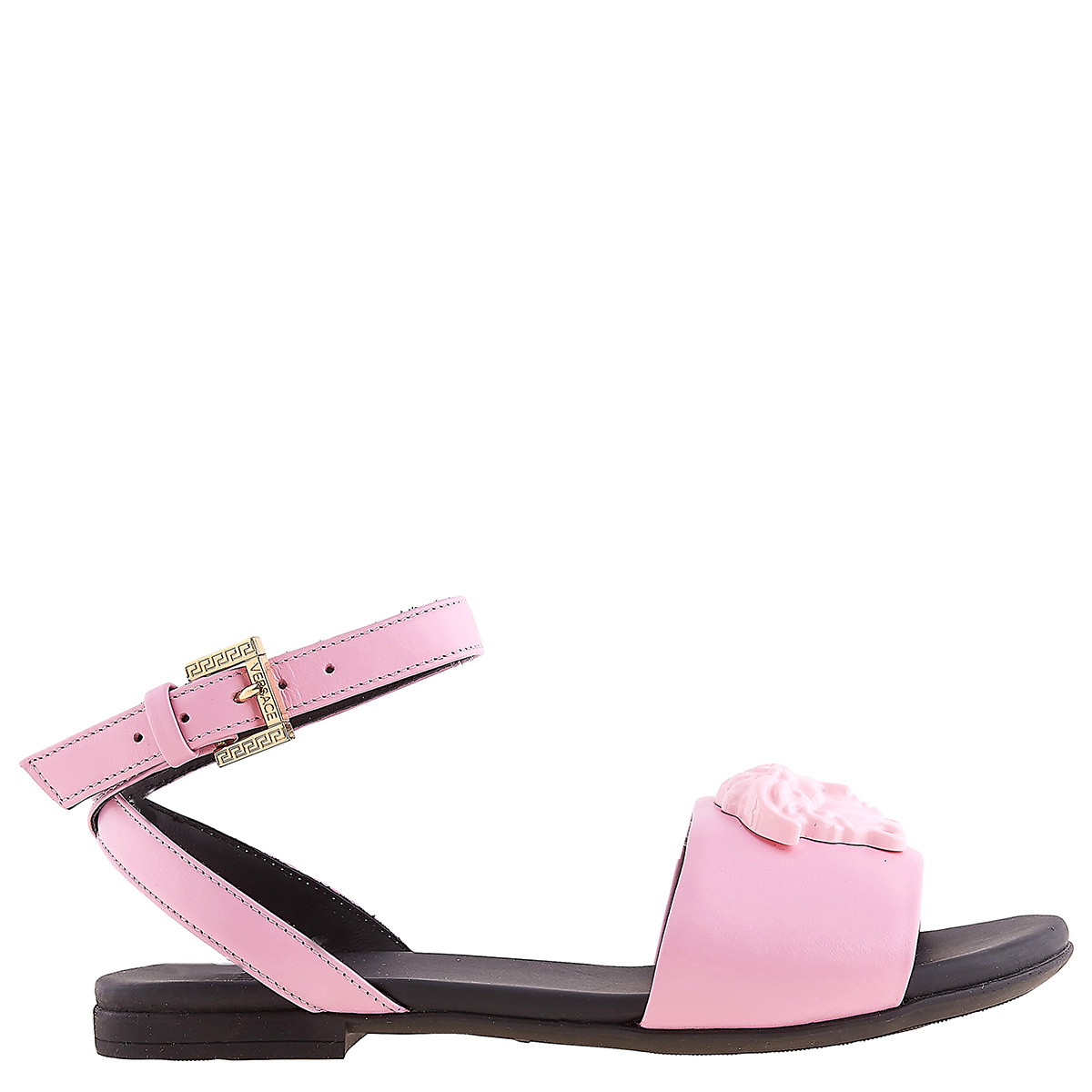 Young Versace Girls Medusa Leather Sandals, Brand Size 30 (13 Kids ...