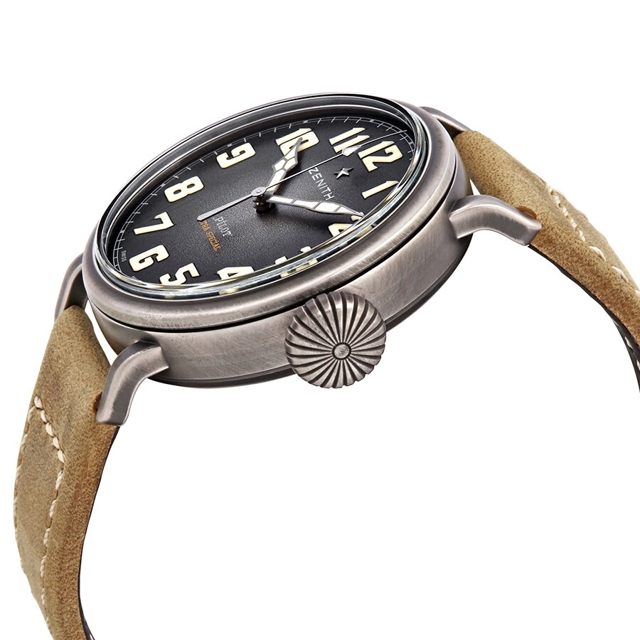 Zenith Pilot Type 20 Automatic Grey Grained Dial Men's Watch 11.1940. ...