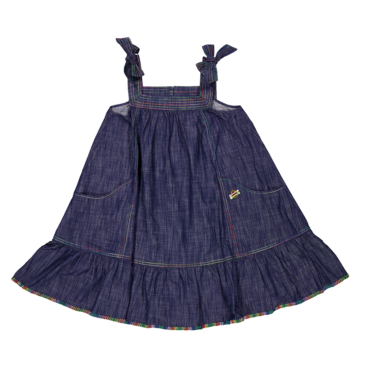 Zimmermann Girls Alight Cotton Denim Dress, Size 10Y 8416DRS241-MONS ...