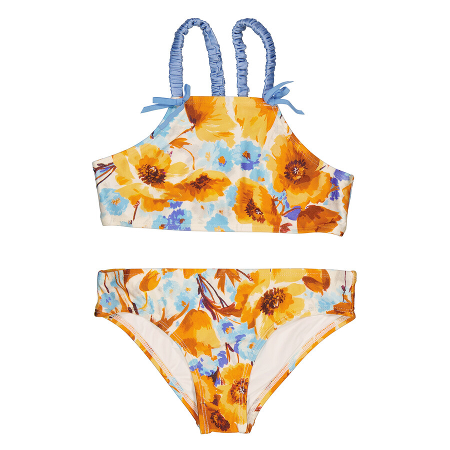 Zimmermann Kids All-Over Floral Print Halcyon Swimsuit, Size 8Y ...