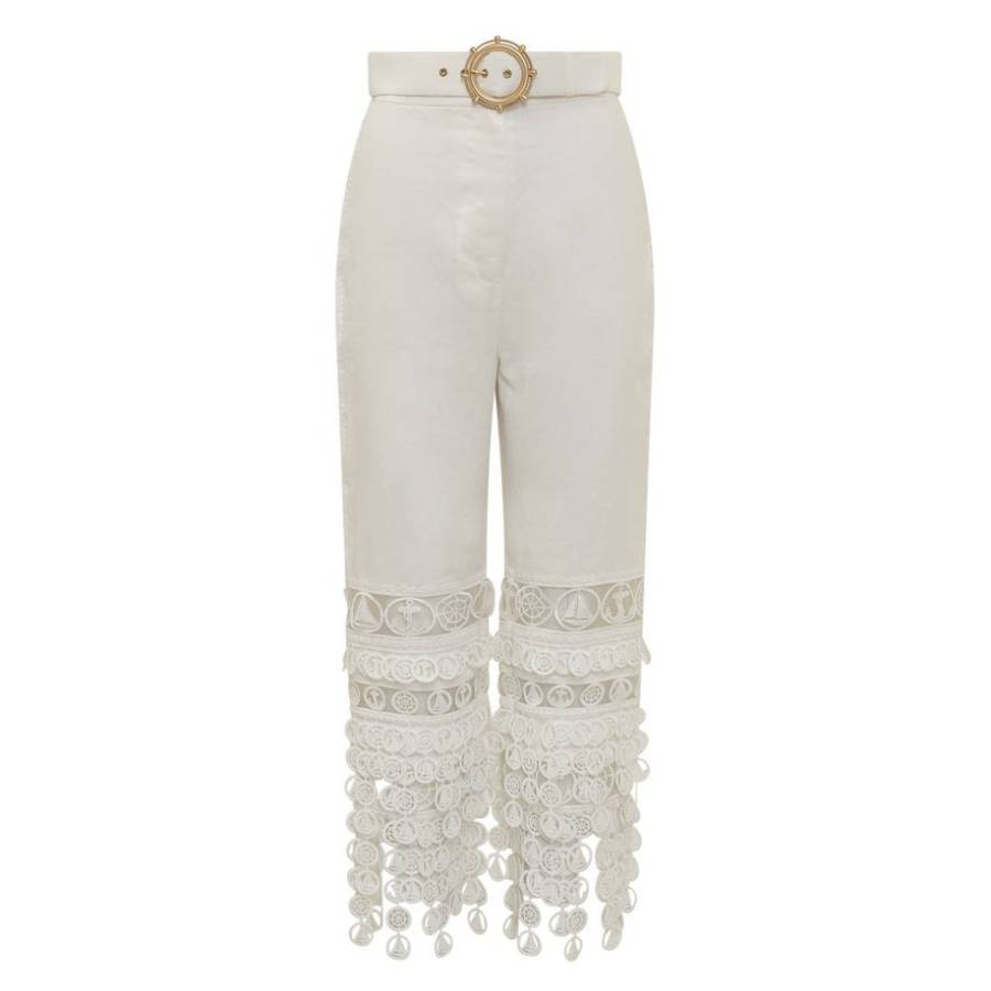 Zimmermann Ladies Cream High Tide Nautical Pants, Brand Size 0 (US Size ...